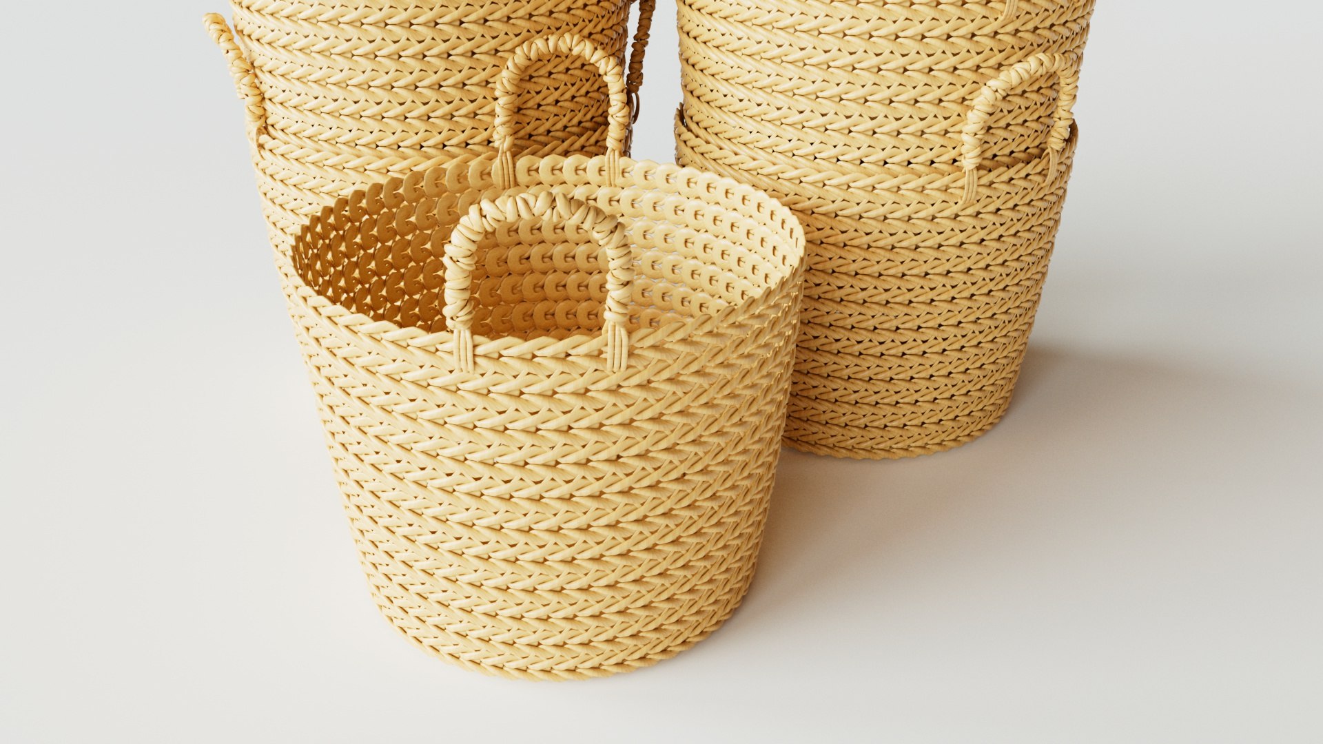 Basket Stacked Bundle - 3D Assets Model - TurboSquid 1836032