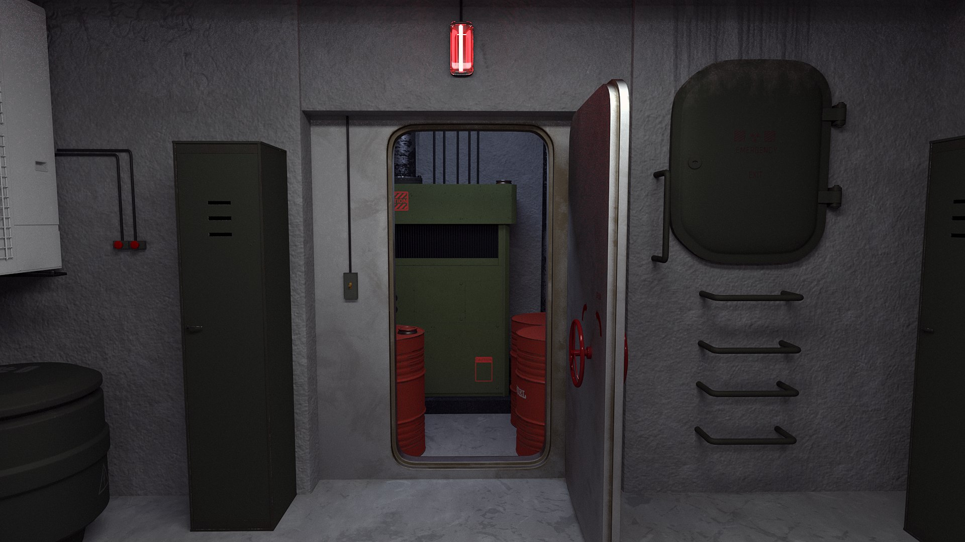 3D Fallout Shelter Interior - TurboSquid 1981985