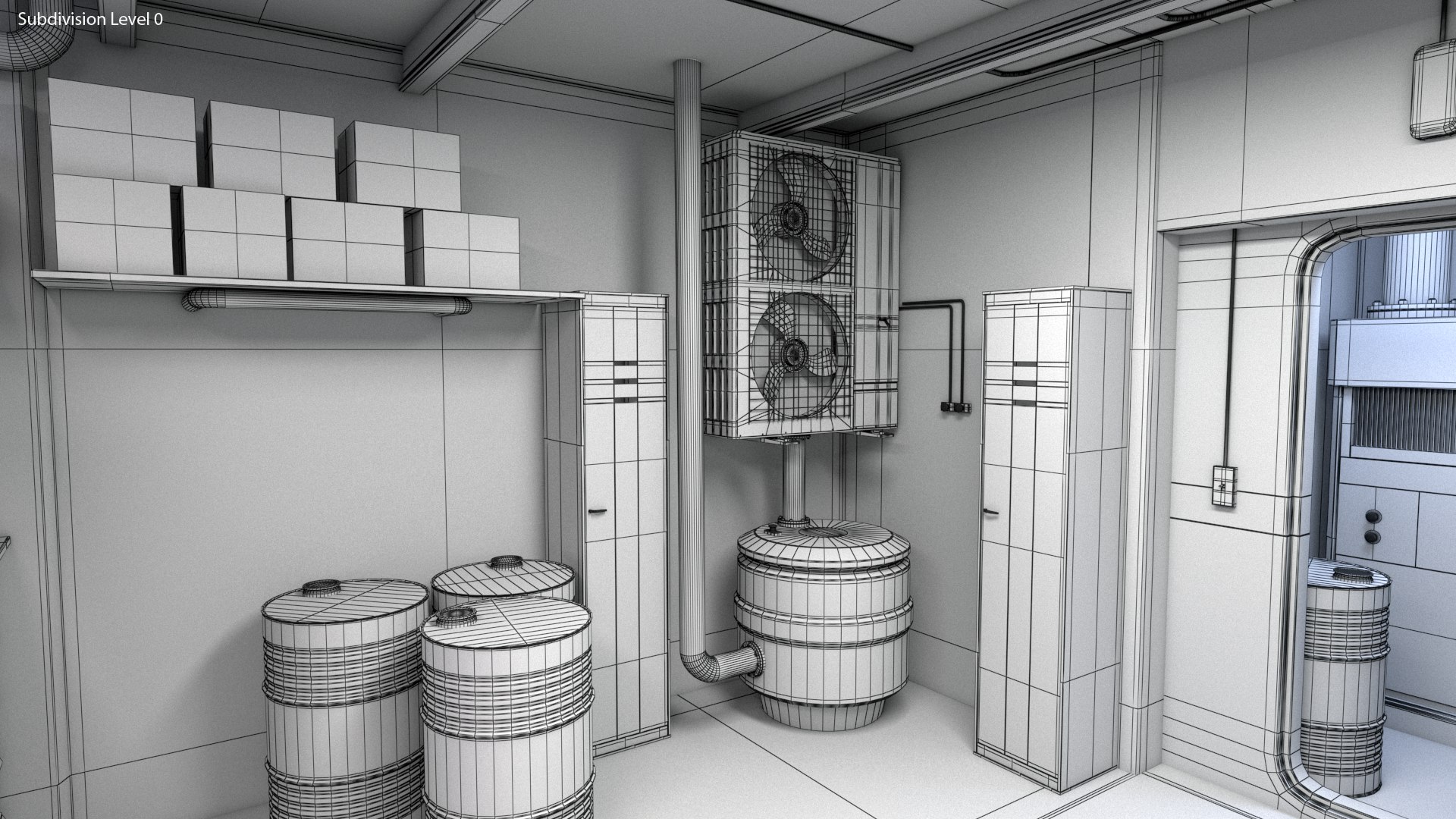 3D Fallout Shelter Interior - TurboSquid 1981985