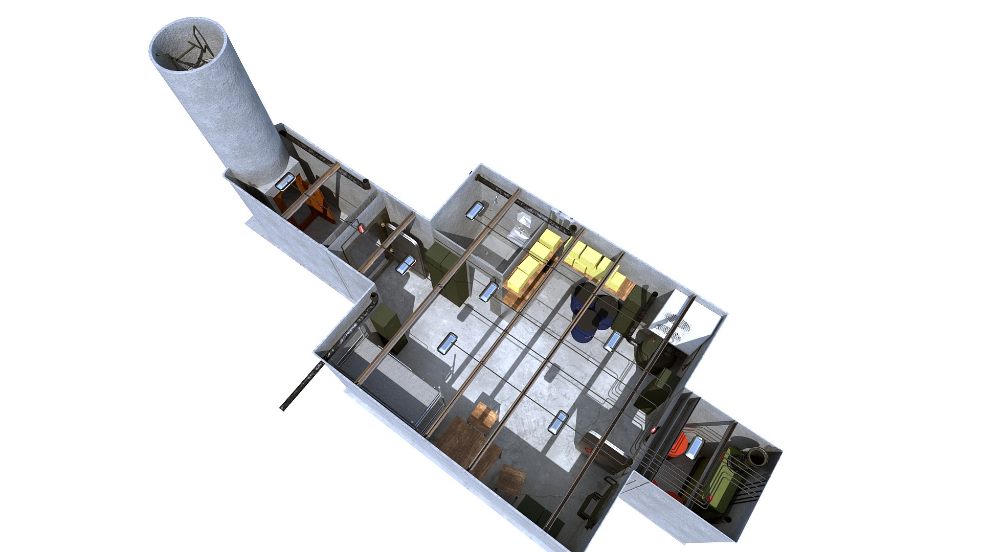 3D Fallout Shelter Interior - TurboSquid 1981985