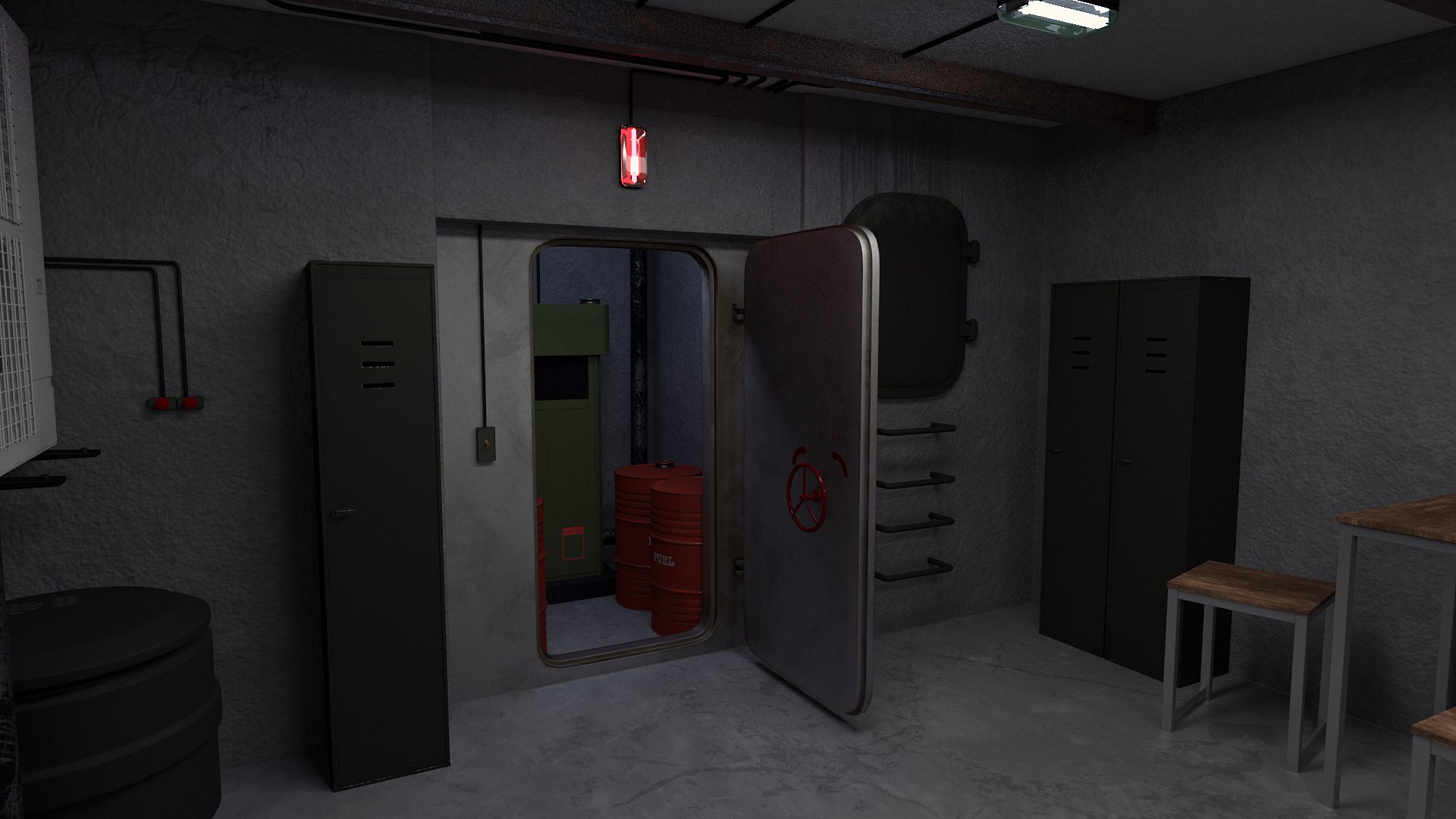 3D Fallout Shelter Interior - TurboSquid 1981985