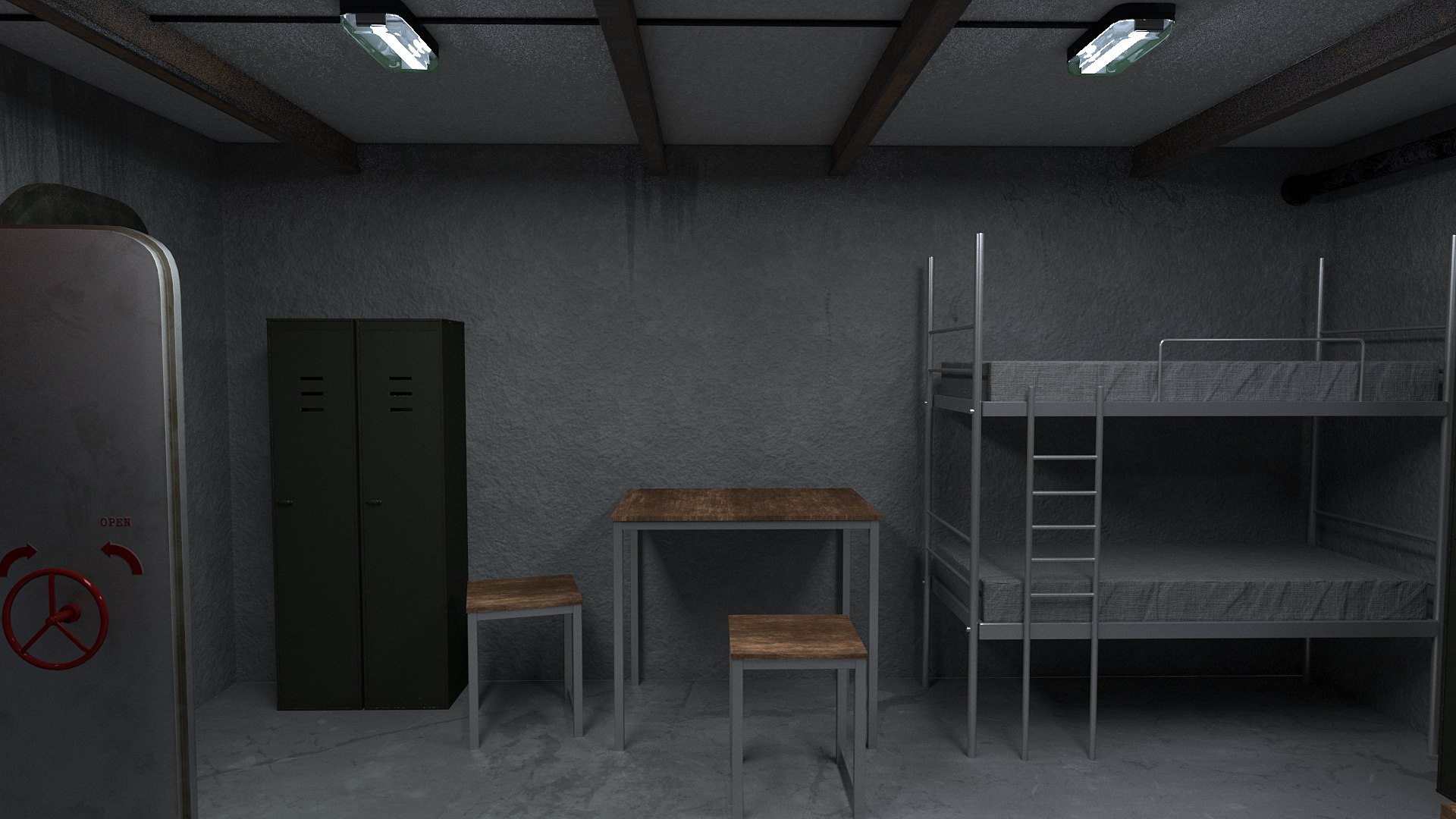 3D Fallout Shelter Interior - TurboSquid 1981985