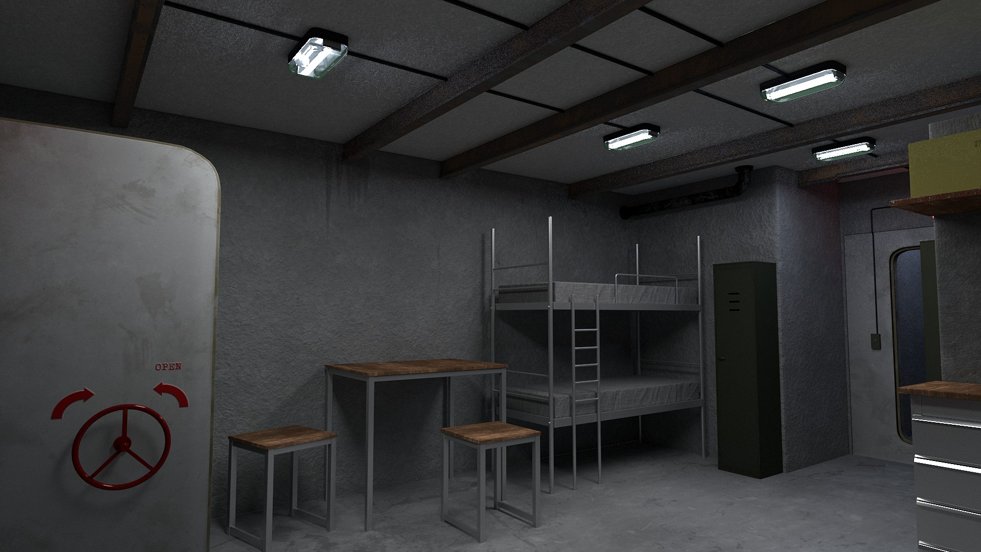 3D Fallout Shelter Interior - TurboSquid 1981985