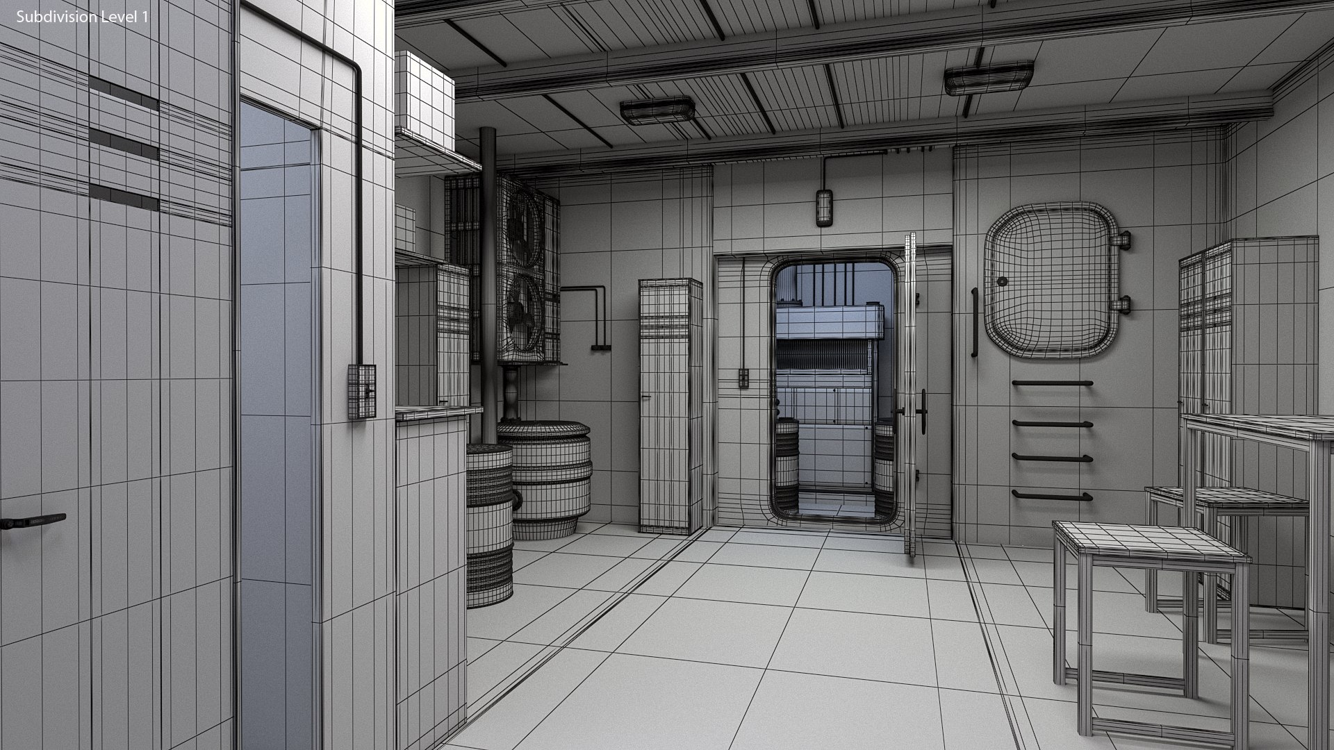 3D Fallout Shelter Interior - TurboSquid 1981985