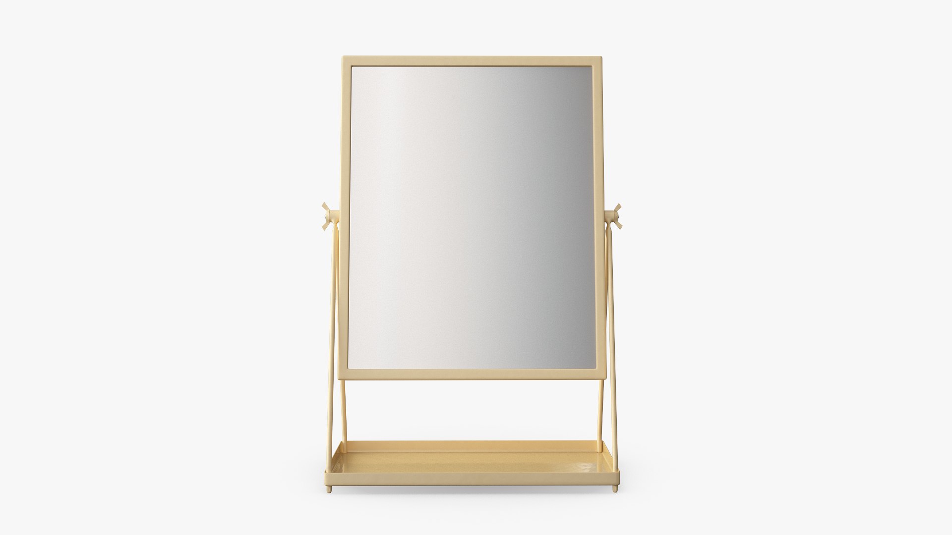 3D Gold Standing Table Mirror Model - TurboSquid 1468762