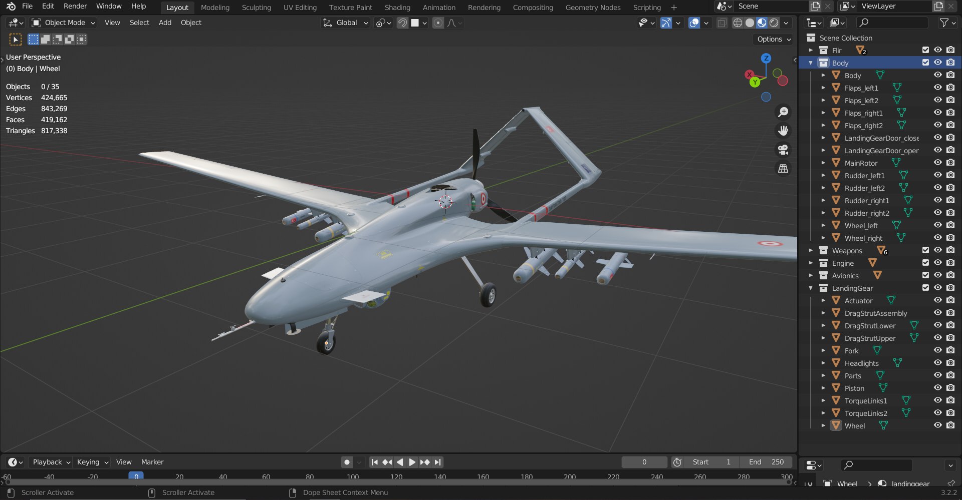 3D Bayraktar TB2 Model - TurboSquid 1970354