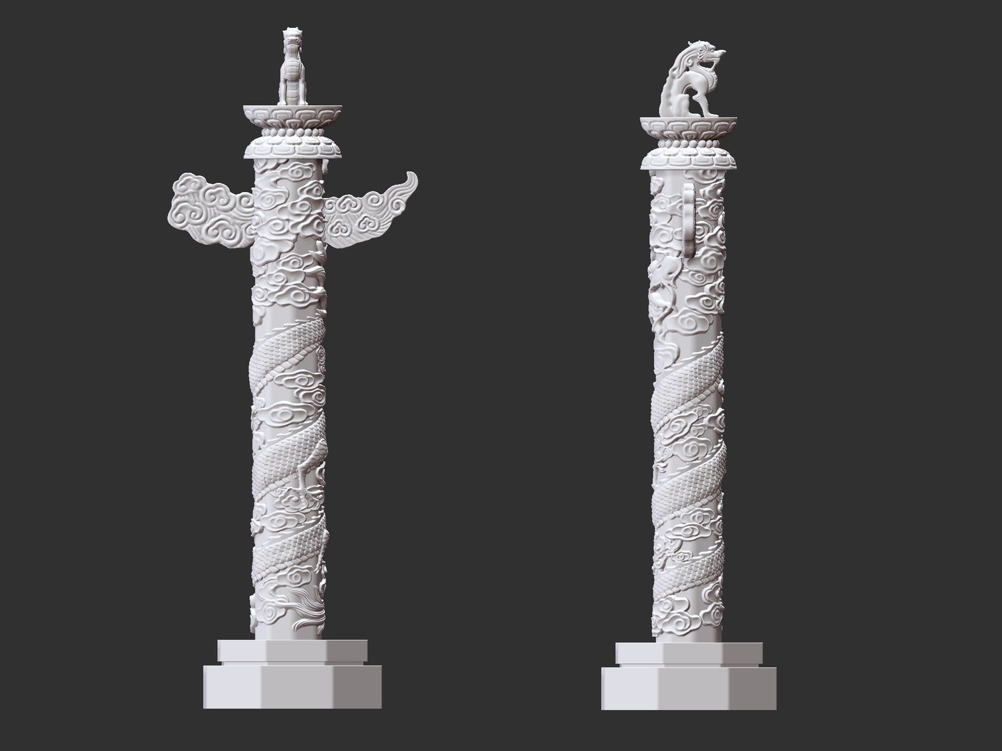Ornamental column 3D model - TurboSquid 2042228