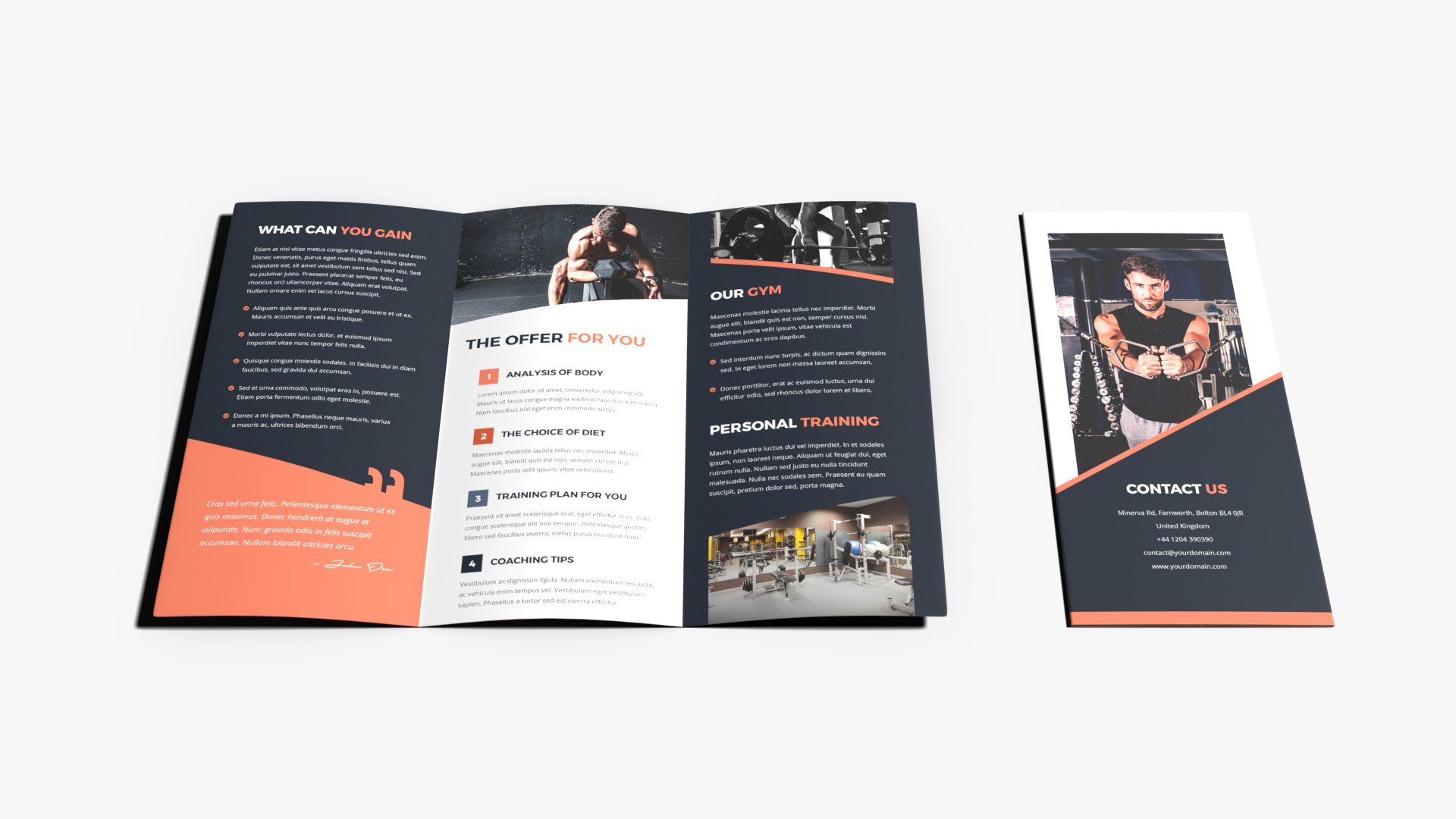 Folded Leaflet 3D Model - TurboSquid 1511518