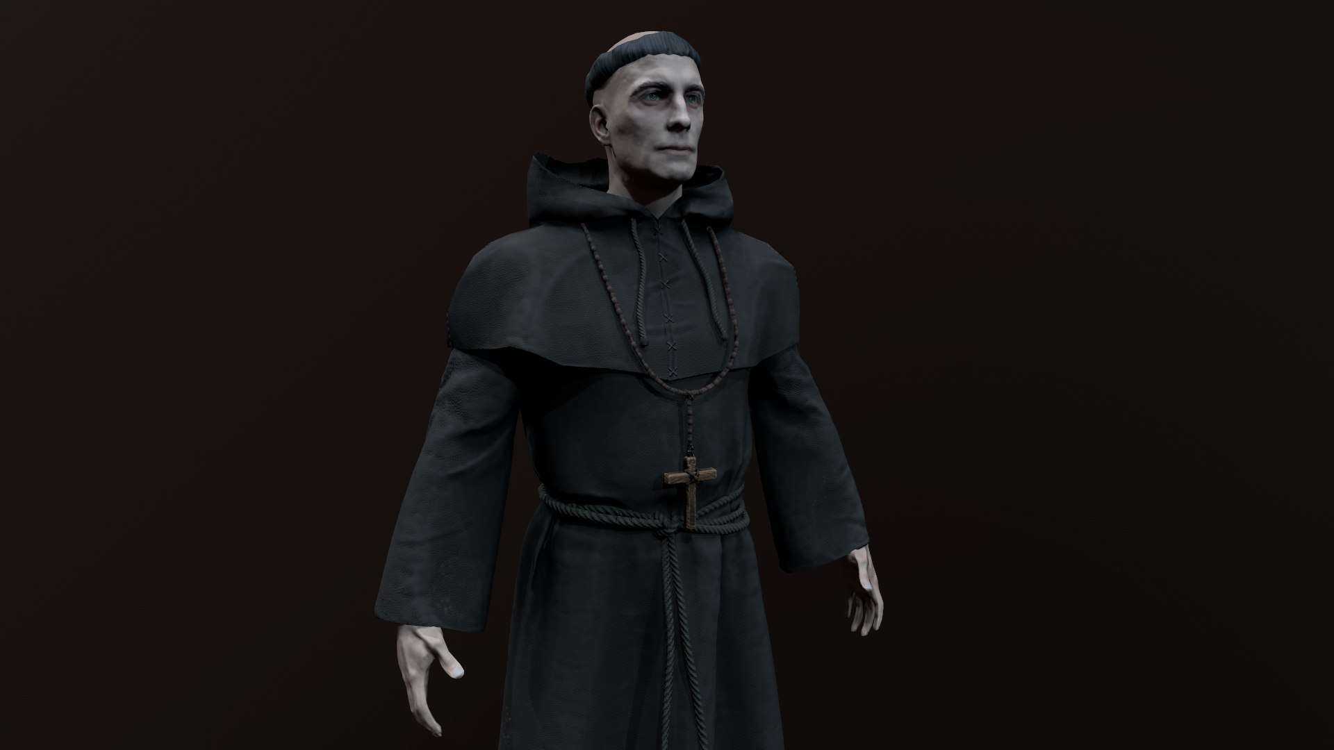 Monk Model - TurboSquid 1483647