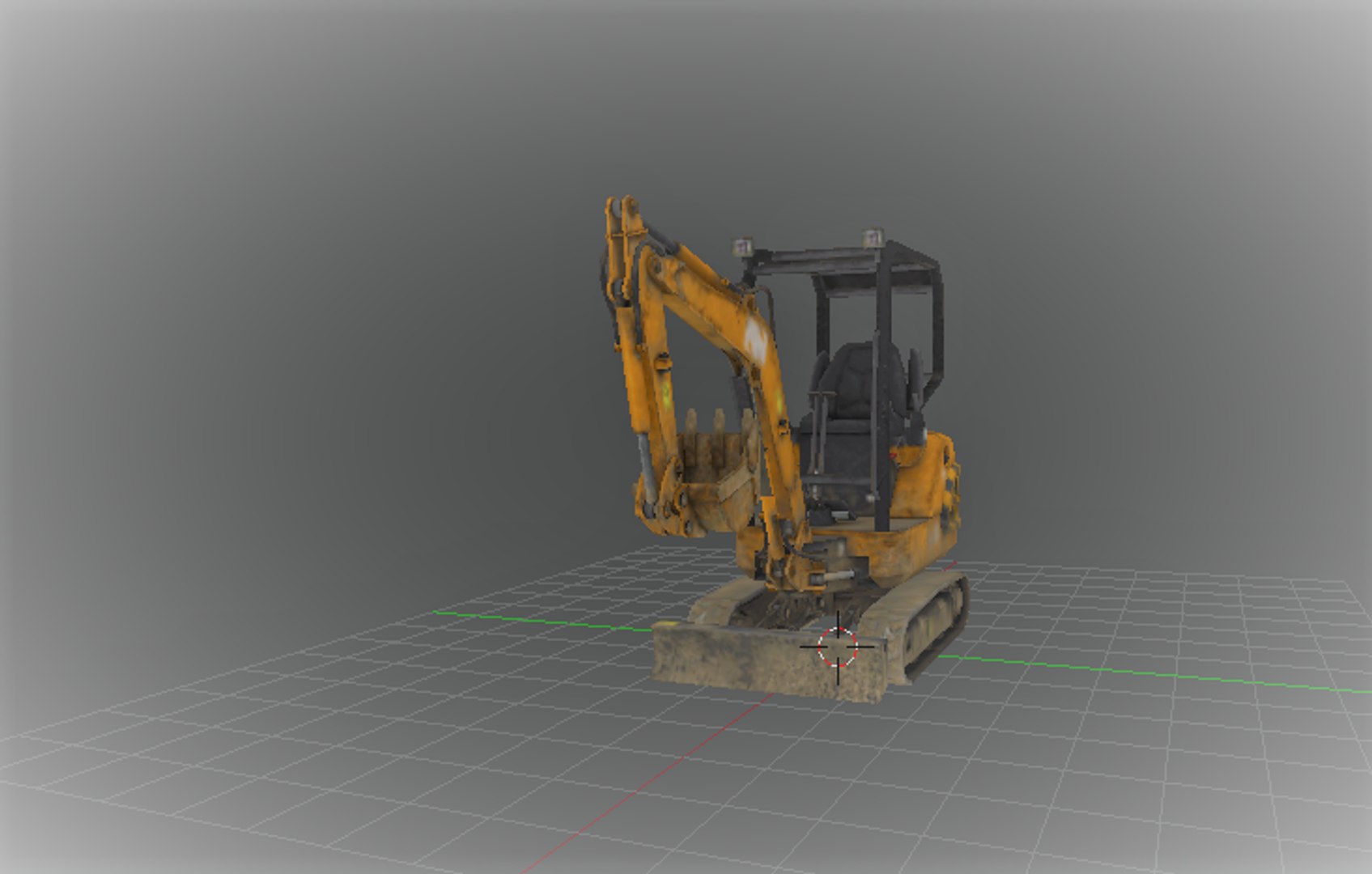 Mini Excavator 3d Model