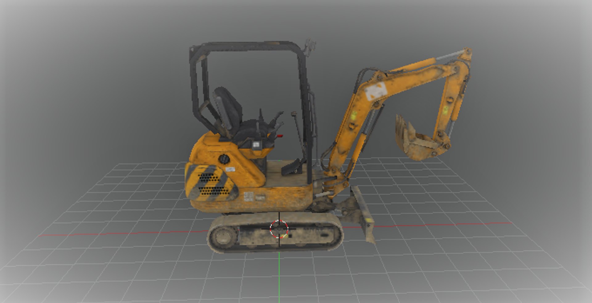 Mini Excavator 3d Model