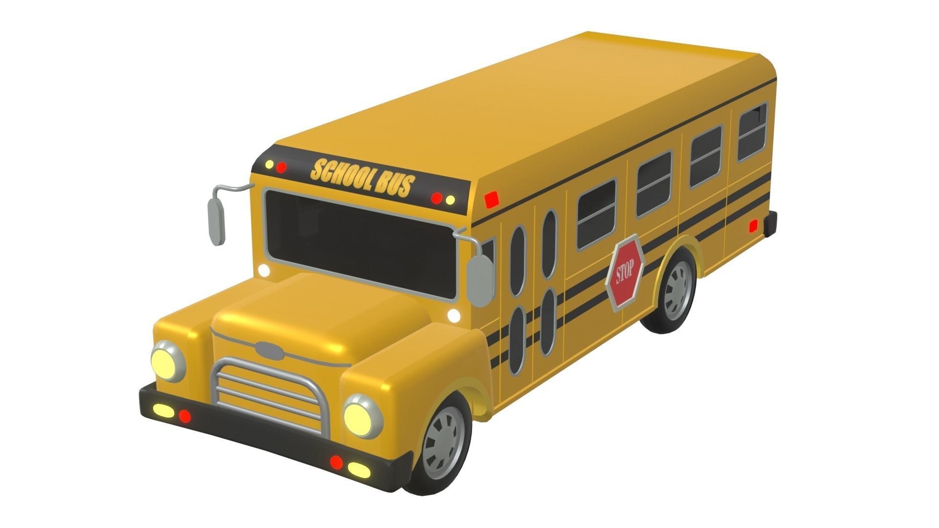 School Bus 3D Model - TurboSquid 2133830
