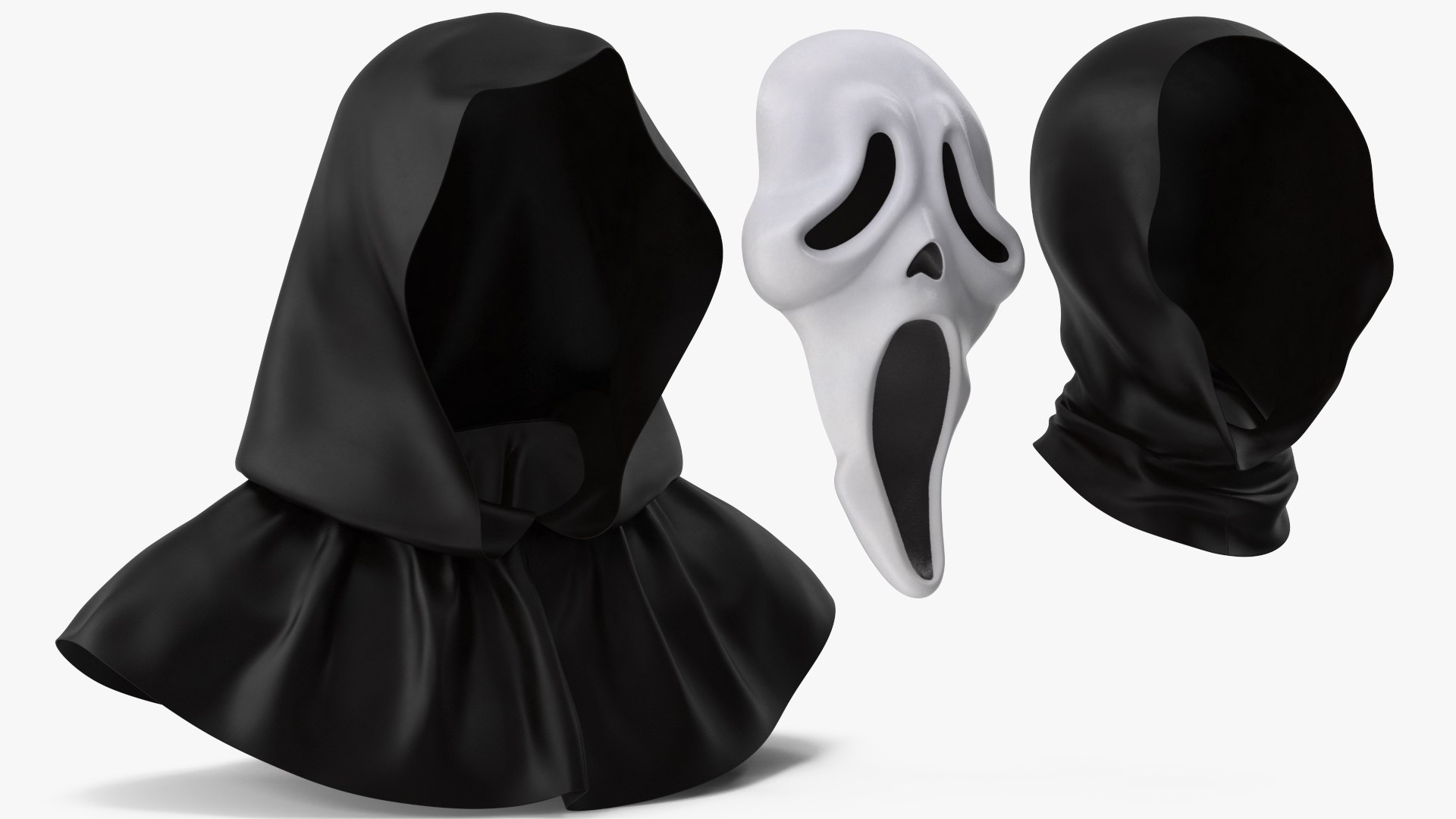 Ghostface Mask Scream With Hood 2 Model - TurboSquid 2249962