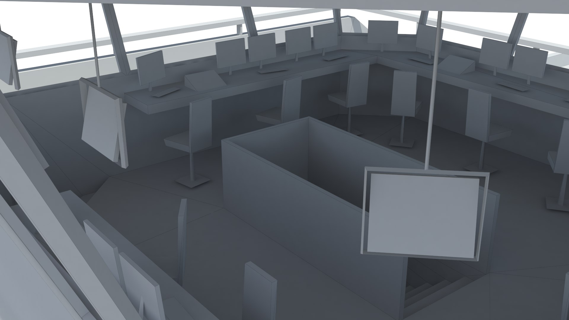 3D Model Airport Terminal With ATC - TurboSquid 2105282