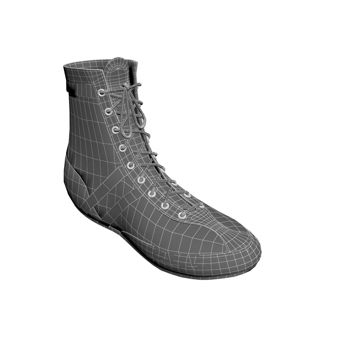 3d Boxing Lightweight Shoes Model