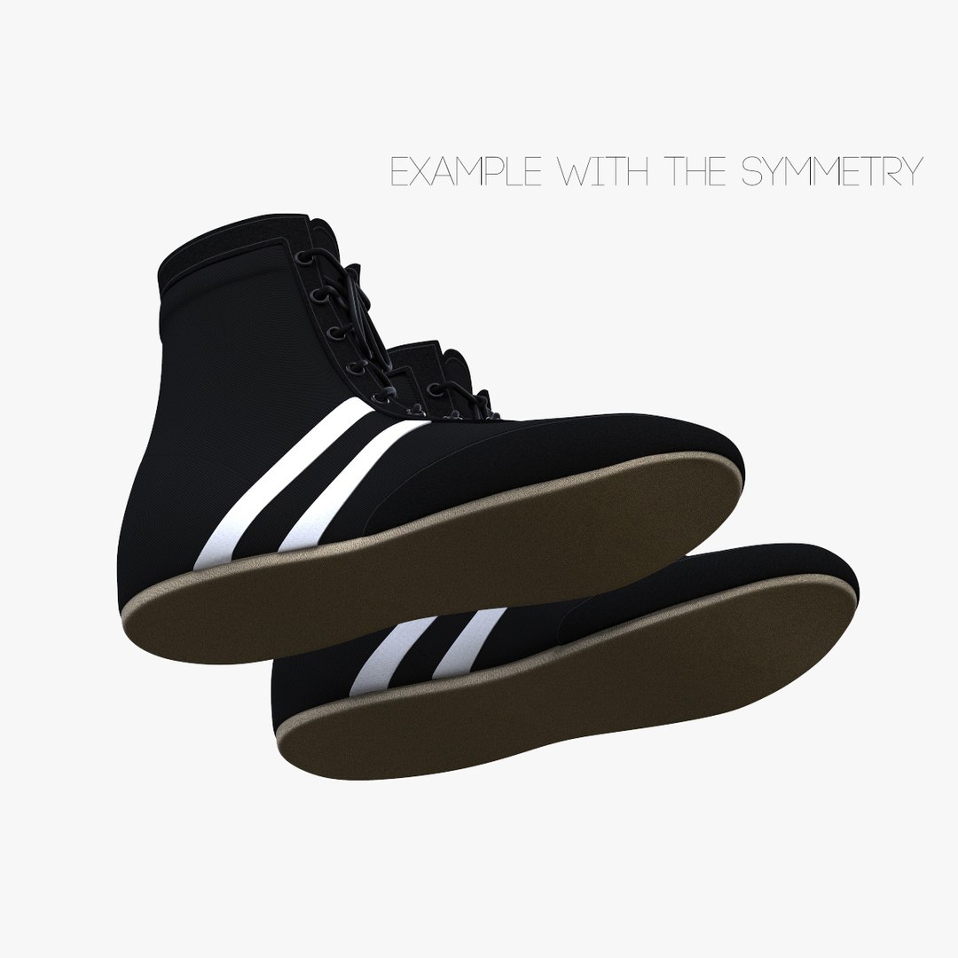 3d Boxing Lightweight Shoes Model