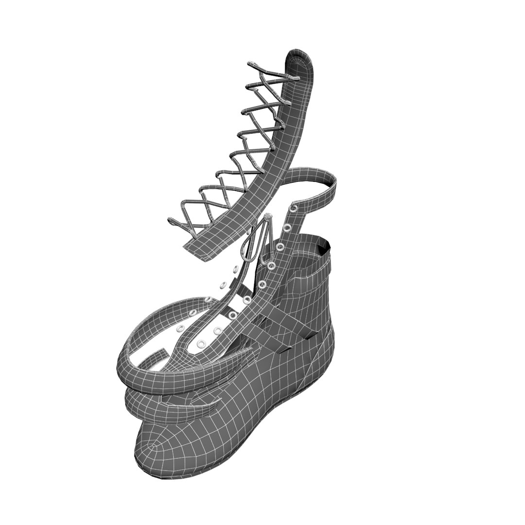 3d Boxing Lightweight Shoes Model