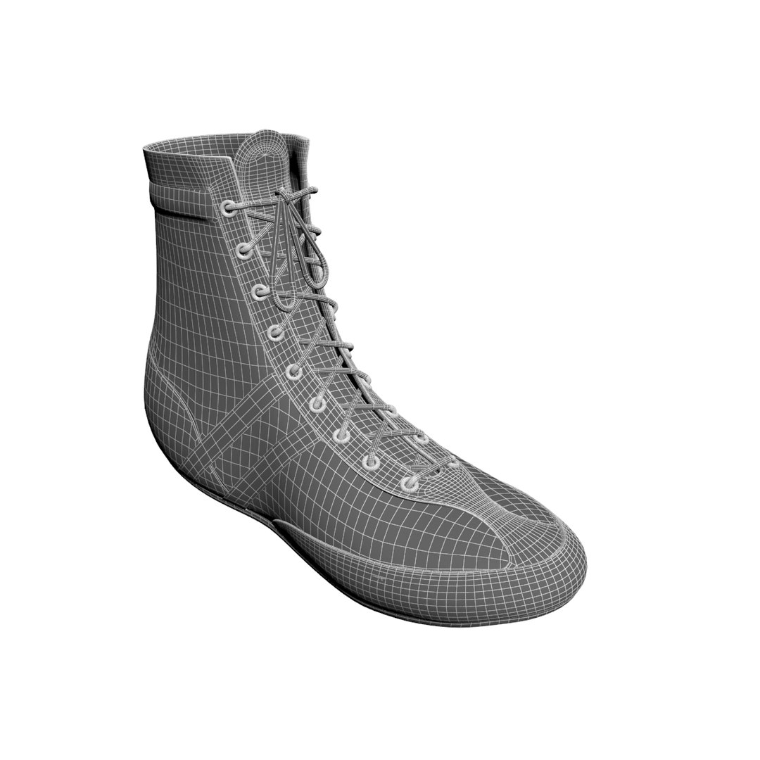 3d Boxing Lightweight Shoes Model