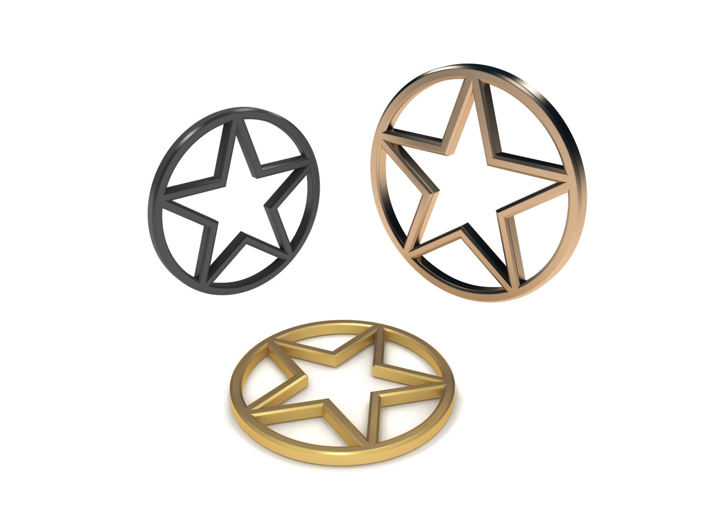 3D Circle Star Model - TurboSquid 1387292