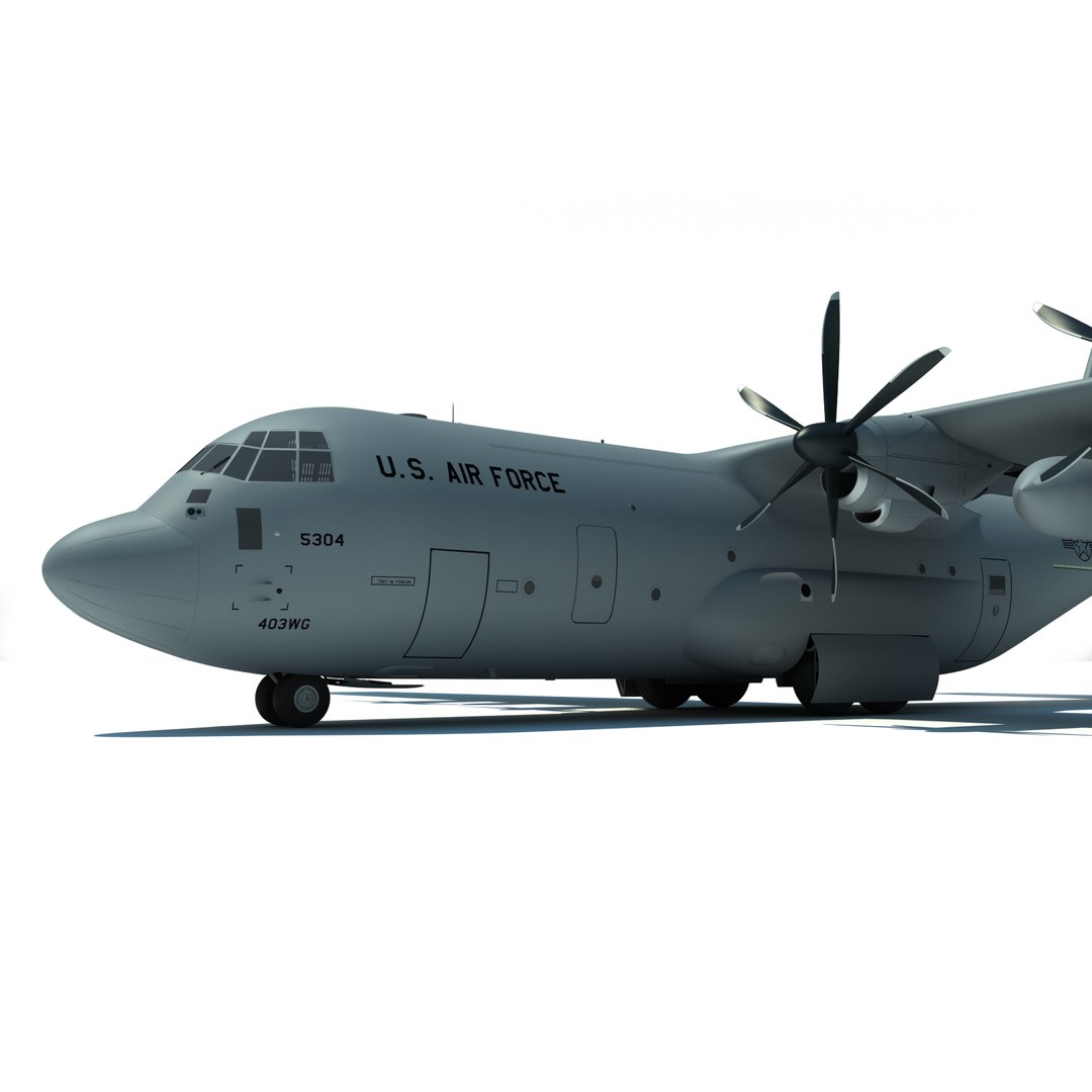 3ds Max C-130 Military