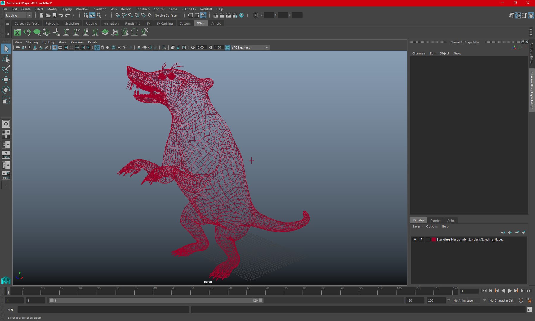 Standing Nasua 3D Model - TurboSquid 2193385