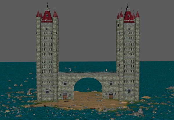 Fantasy island tower 3D model - TurboSquid 1330981