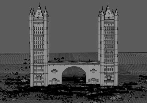 Fantasy island tower 3D model - TurboSquid 1330981