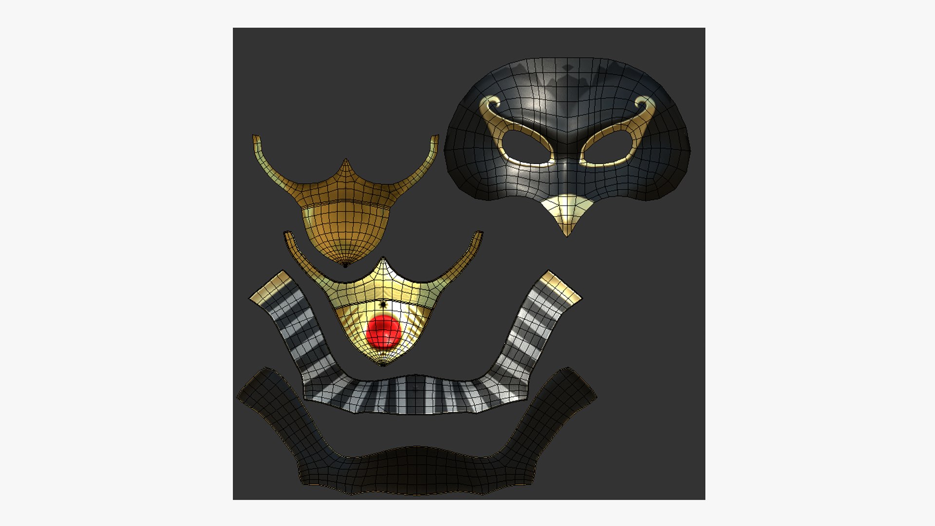 Ra Mask A03 - Egyptian Gods Character Clothing 3D Model - TurboSquid ...