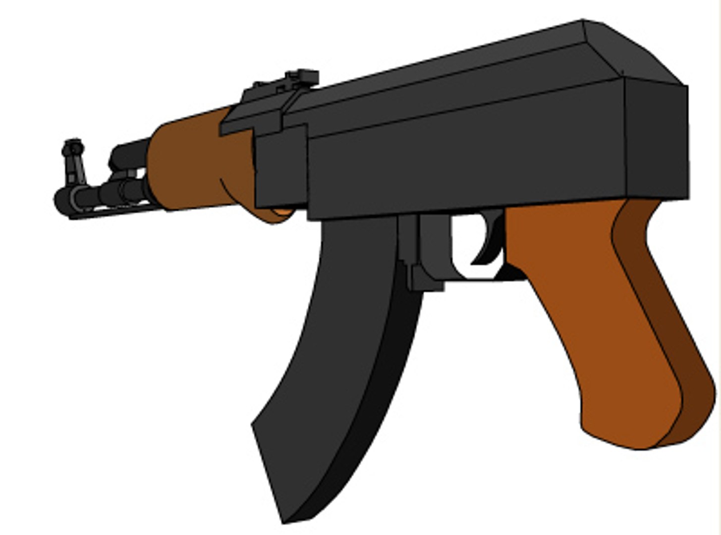 Free Assault Rifle 3d Model