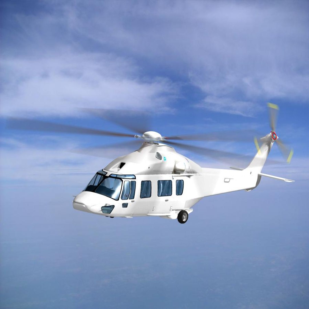 Eurocopter Helicopter Ec-175 3d Model