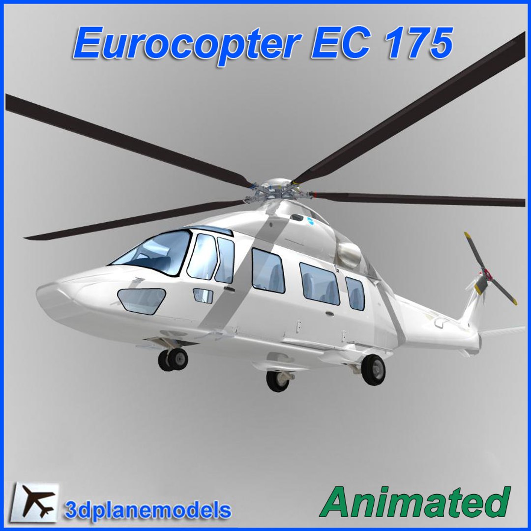eurocopter helicopter ec-175 3d model