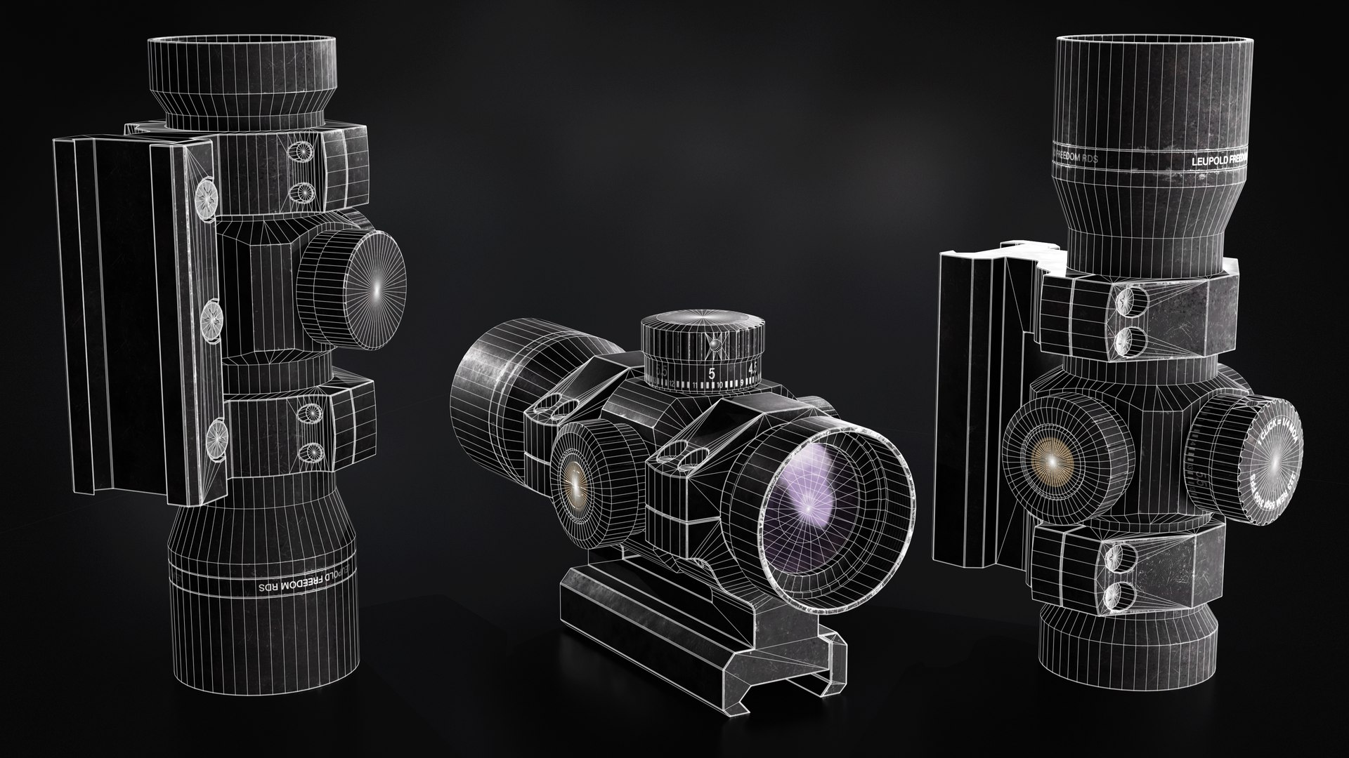 Red Dot Sight 3D Model - TurboSquid 2090417