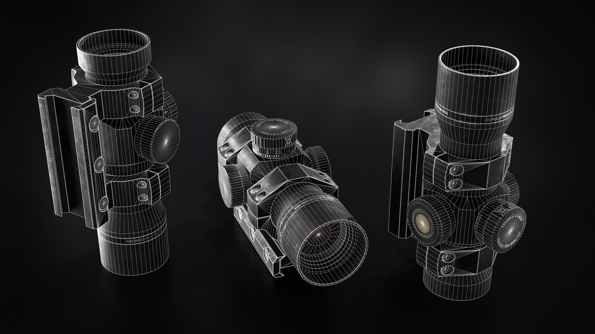 Red Dot Sight 3D Model - TurboSquid 2090417