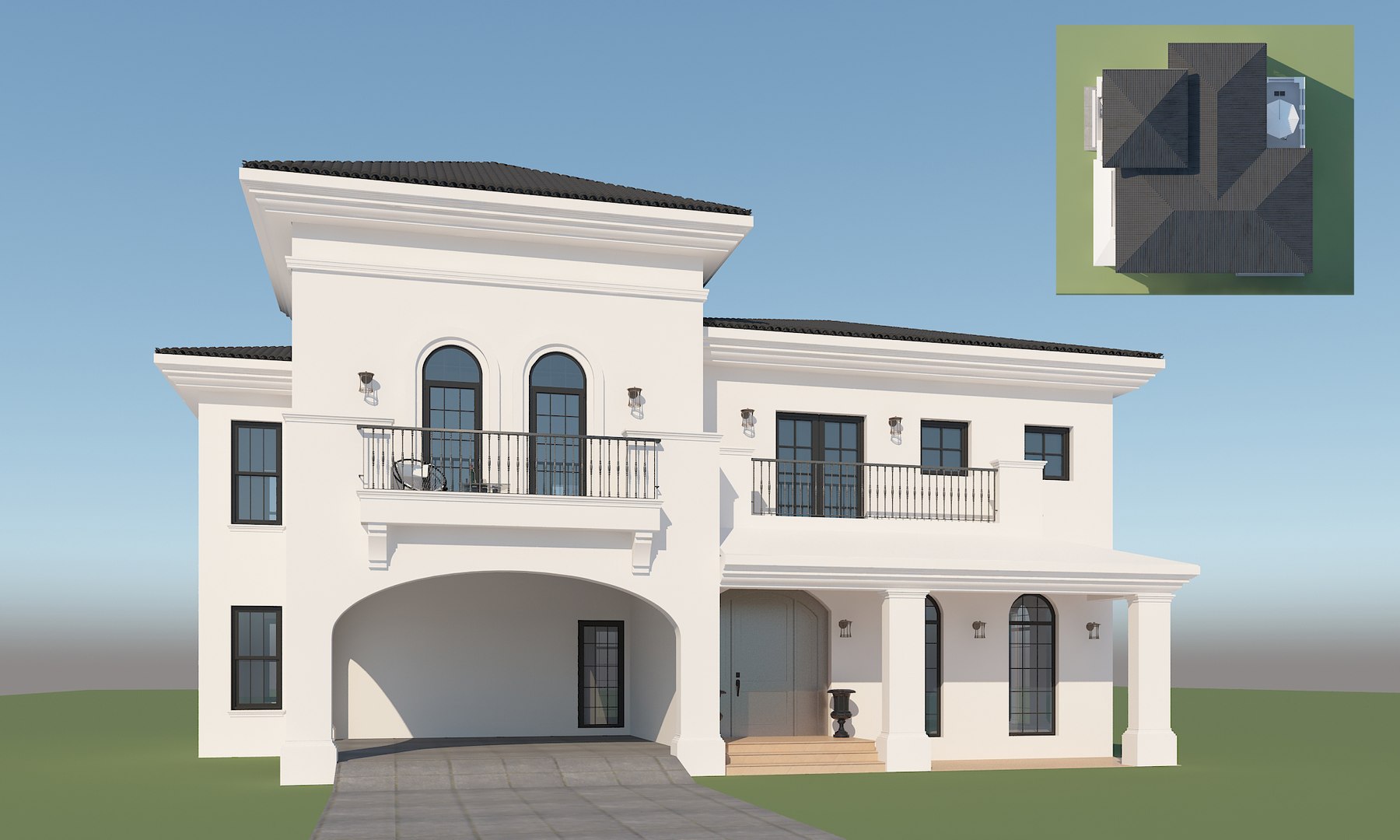 Self-built House Modern Villa Classic Private Residence Home Stay Model ...