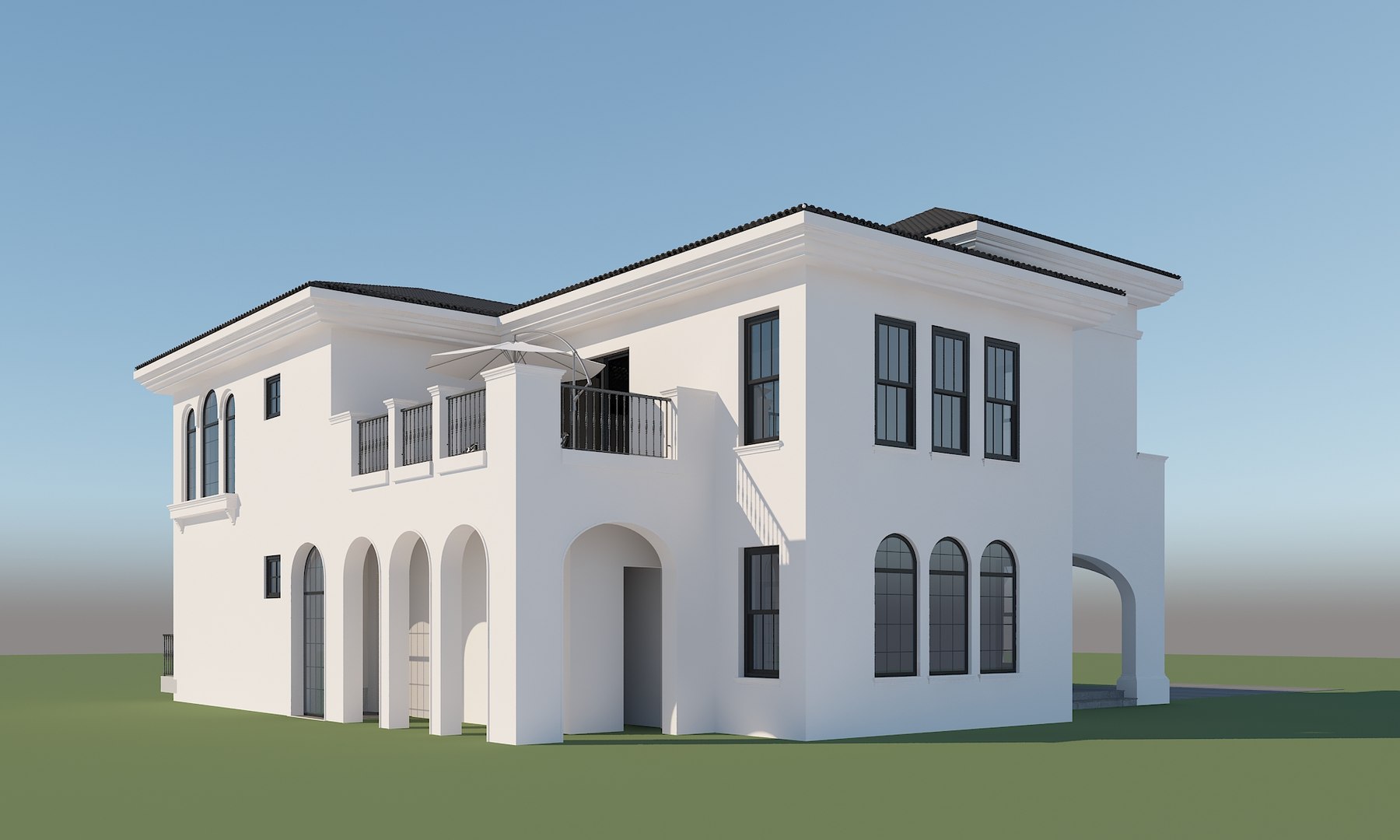 Self-built House Modern Villa Classic Private Residence Home Stay Model ...