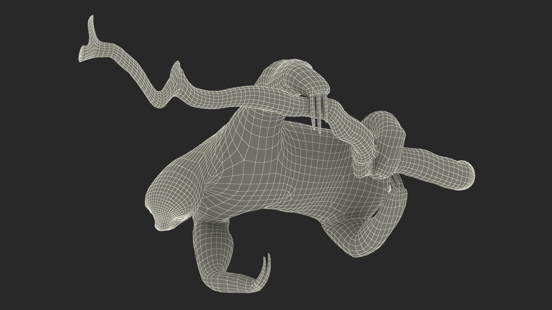 3D Model Sloth Hanging From A Branch Fur - TurboSquid 2177340