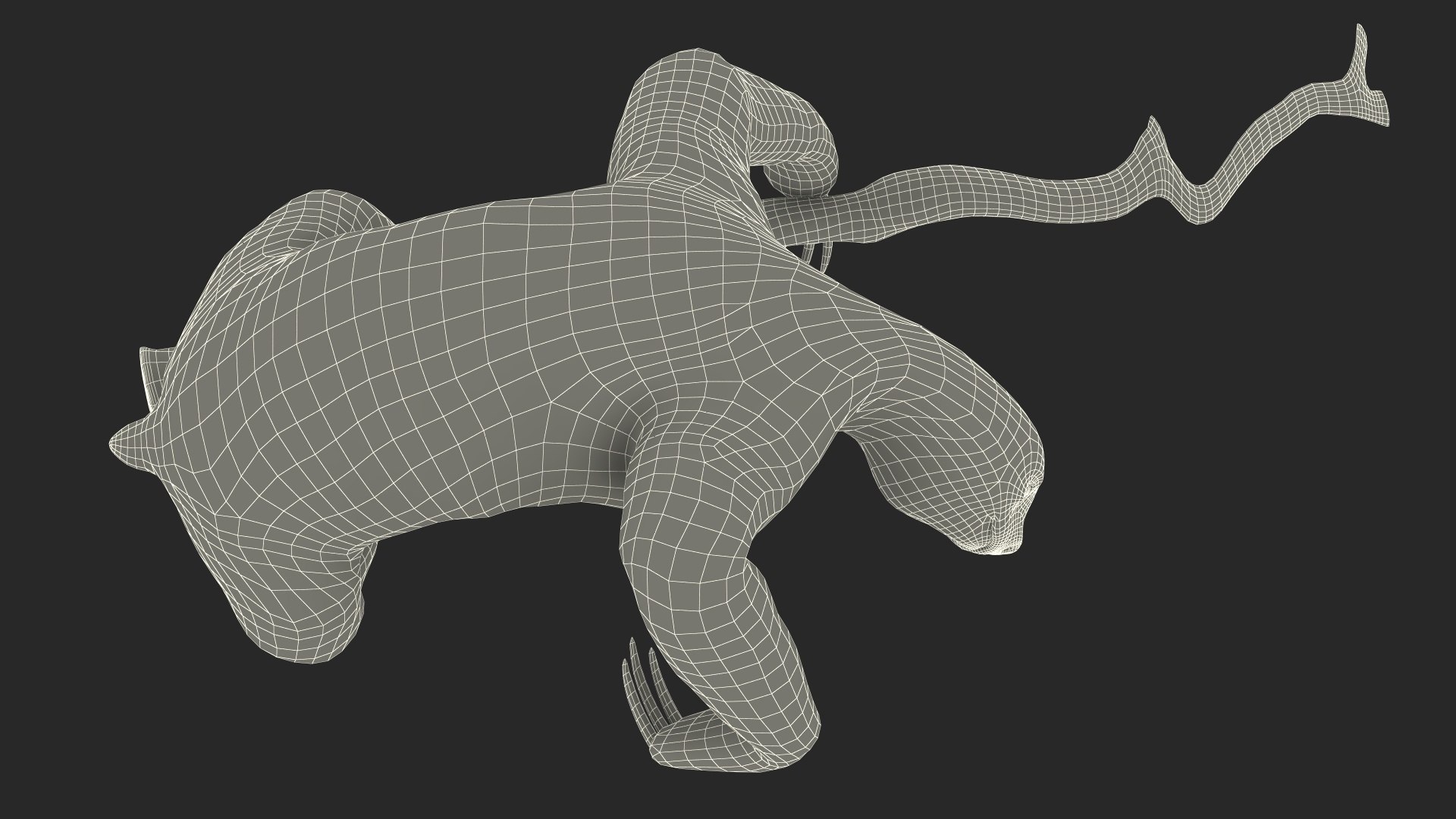 3D Model Sloth Hanging From A Branch Fur - TurboSquid 2177340