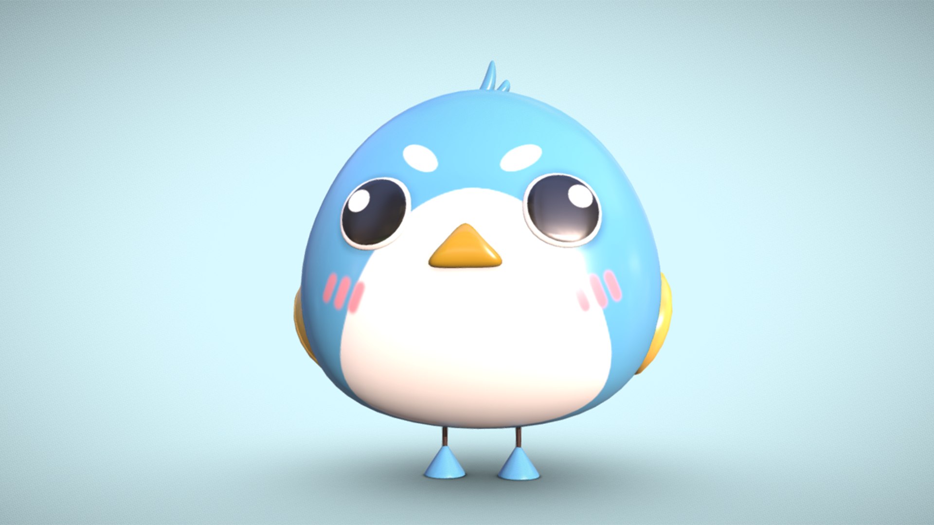 3D Cartoon Character - Cute Bird - TurboSquid 2168472