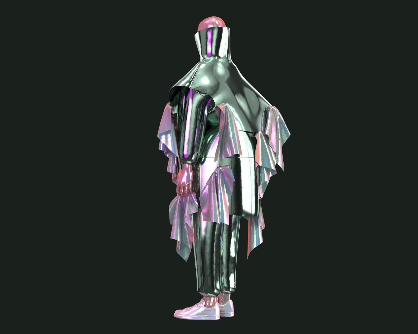3D NFT-Mens Metal Dress In Low Poly model - TurboSquid 2023900