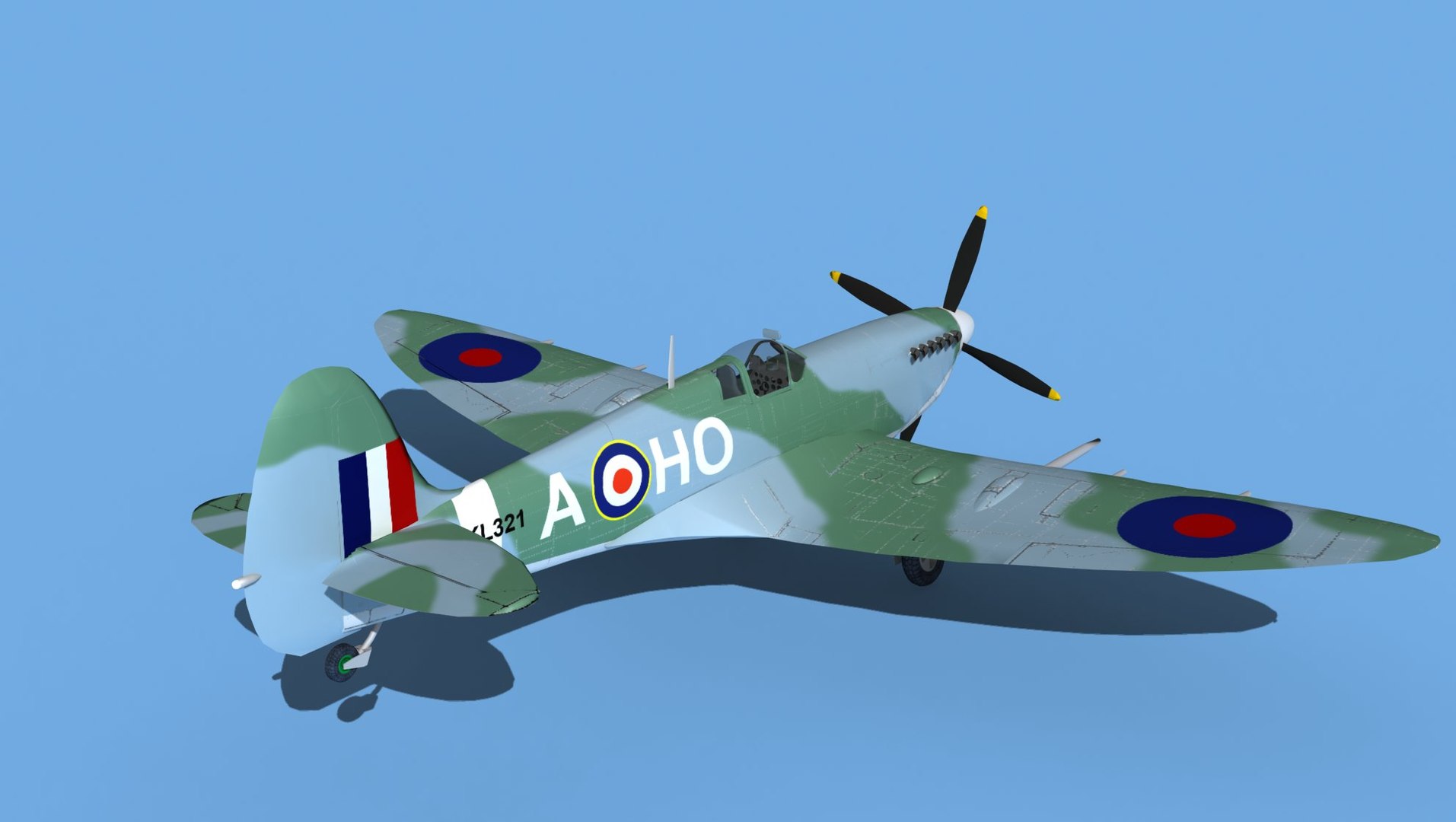 3D Supermarine Spitfire Mk IXb V01 - TurboSquid 1756960