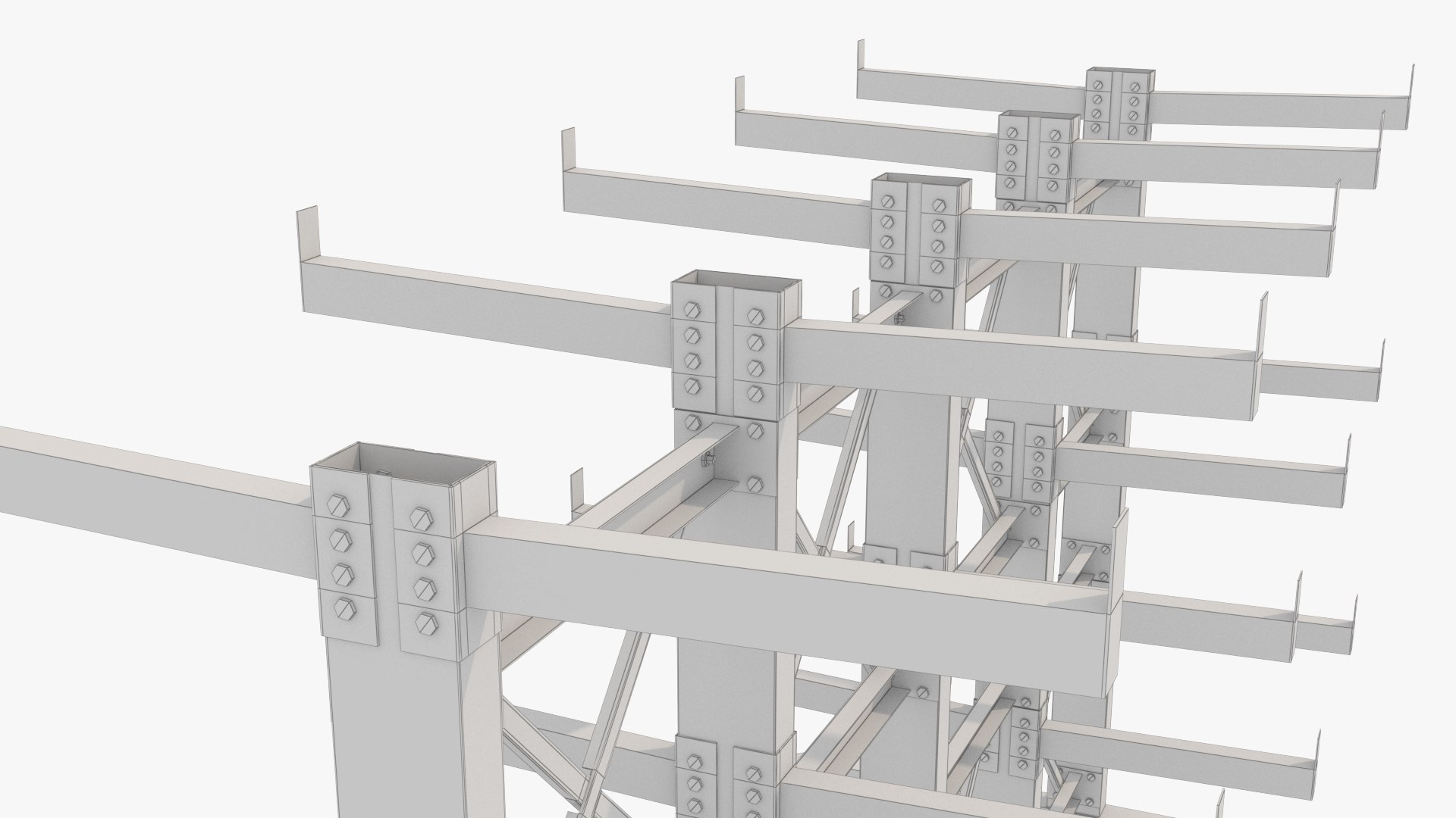 Cantilever Storage Rack Model - TurboSquid 1621670