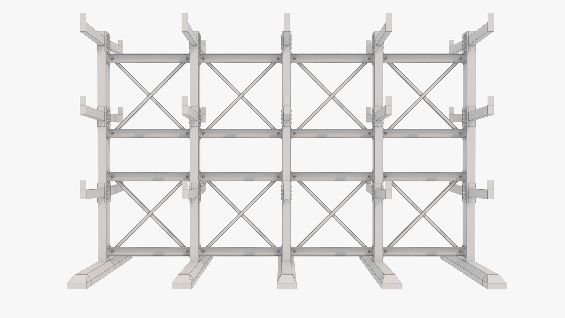 Cantilever Storage Rack Model - TurboSquid 1621670