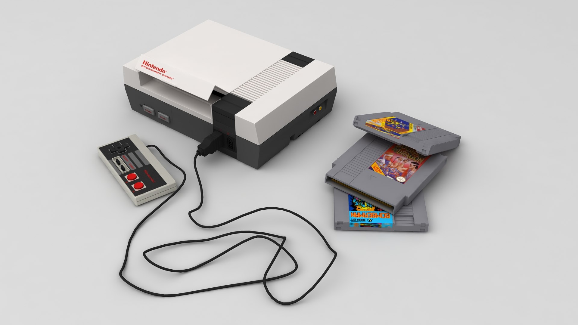 Nintendo NES 3D Model - TurboSquid 2010927