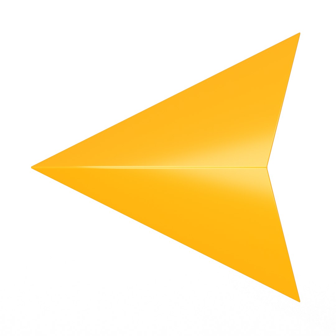 Navigation Map Arrow 3D model - TurboSquid 1856060