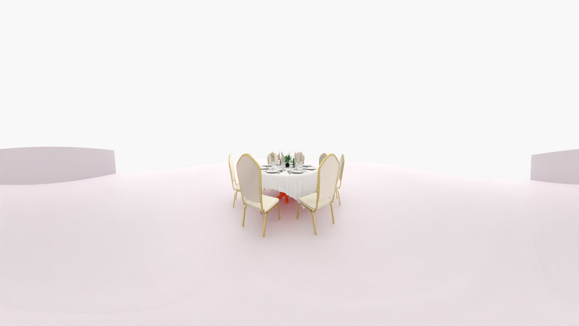 3D Restaurant Table Set - TurboSquid 1988762