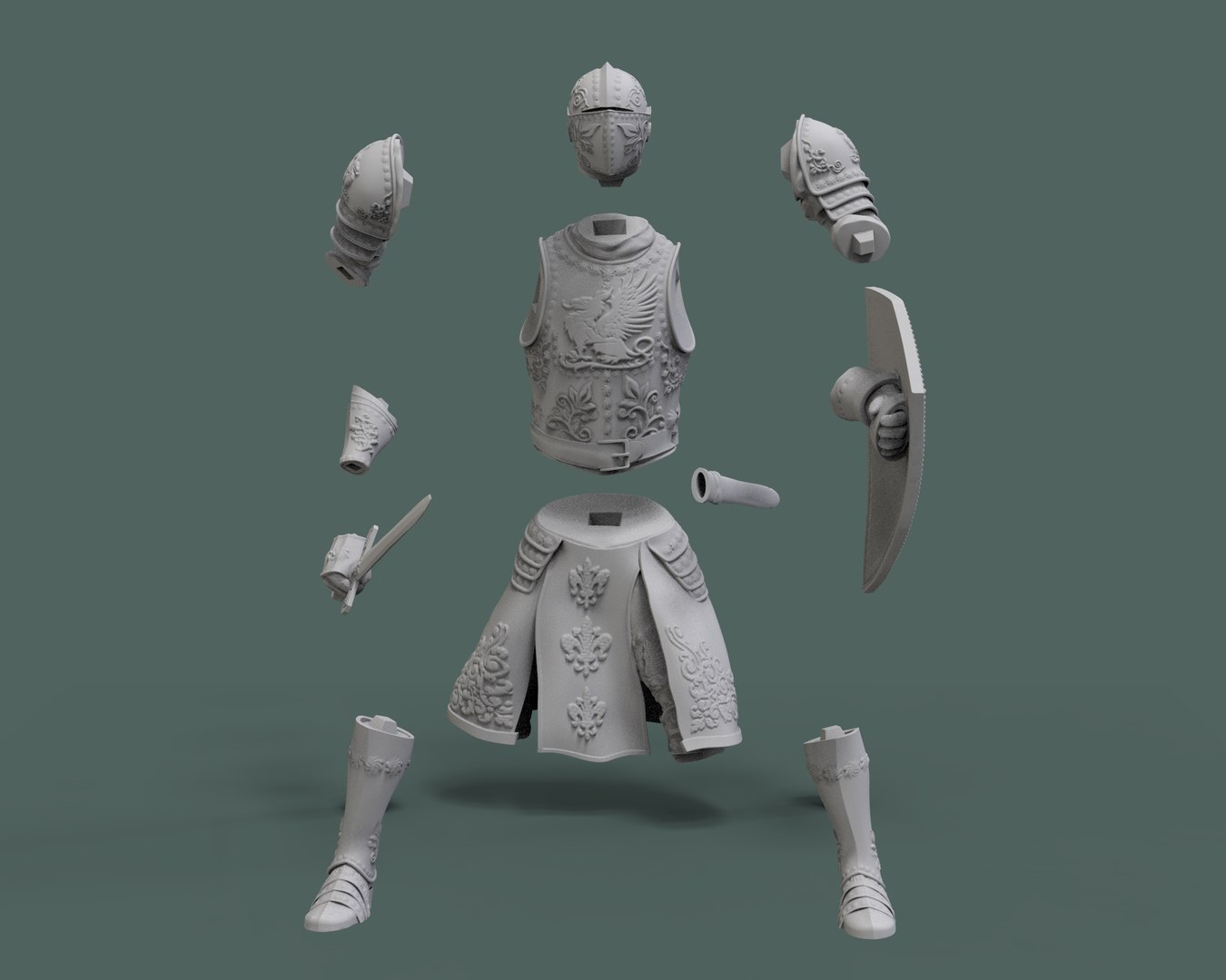3D Knight Print Model - TurboSquid 1729816