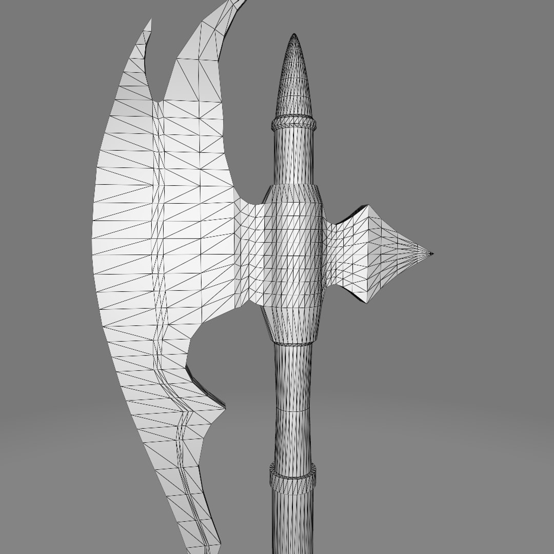3d Big Axe Turbosquid 1755013