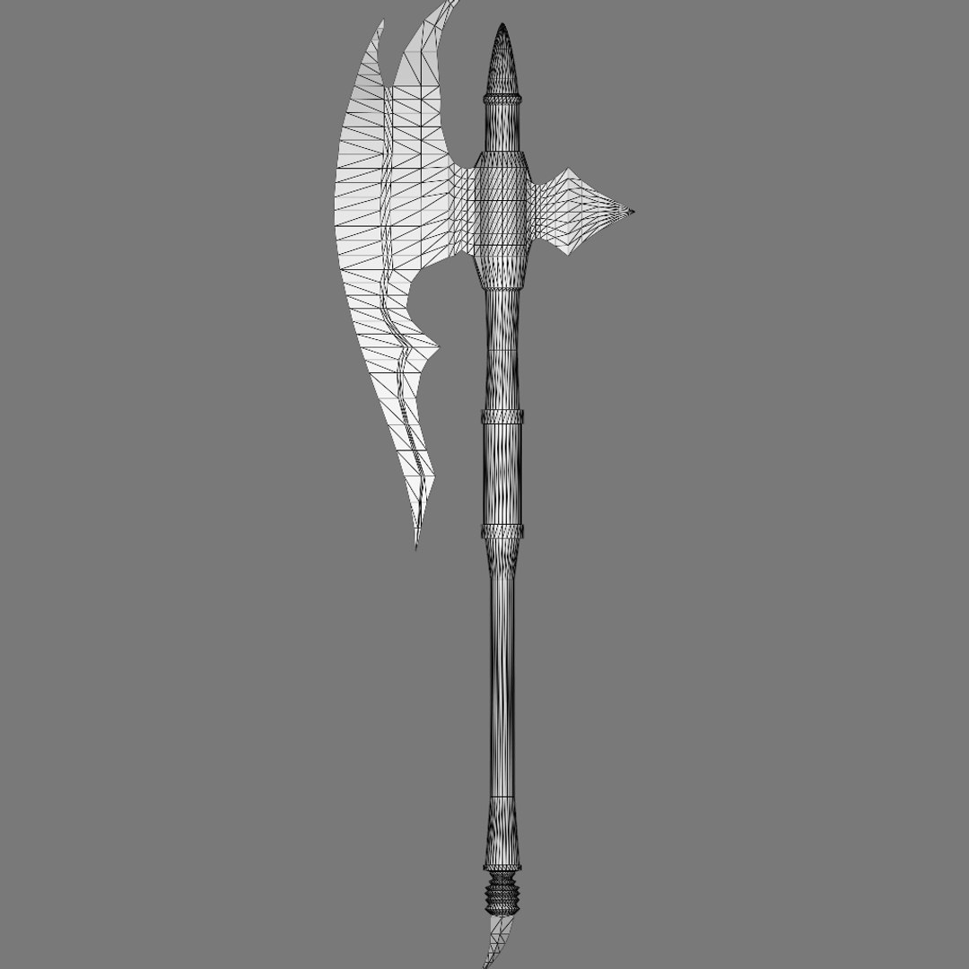 3d Big Axe Turbosquid 1755013