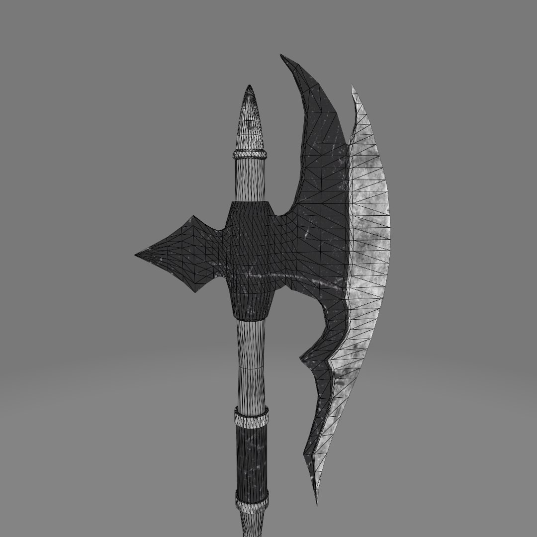 3d Big Axe Turbosquid 1755013
