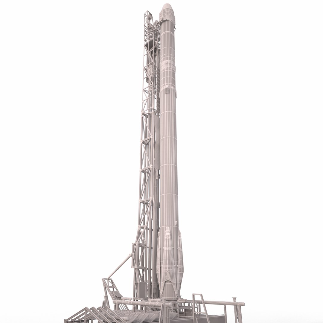 Space Rocket 3D Model - TurboSquid 1284452